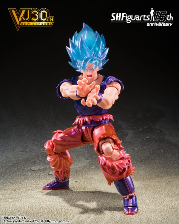 【ドラゴンボール】S.H.フィギュアーツ「スーパーサイヤ人ゴッドスーパーサイヤ人孫悟空 界王拳」可動フィギュア 「Vジャンプ」応募者全員大 ...